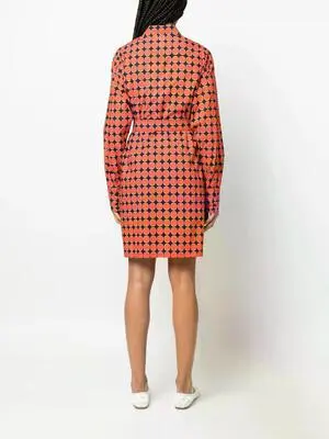 Sportmax Monogram-print Shirt Dress