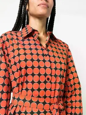 Sportmax Monogram-print Shirt Dress