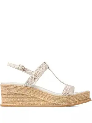 JIMMY CHOO 60mm Theia Espadrilles - Neutrals