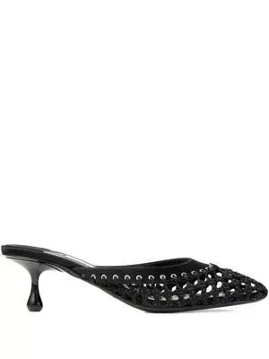 JIMMY CHOO 50mm Pixie Mules - Black