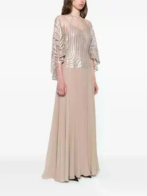 Elie Saab Embroidered Maxi Dress