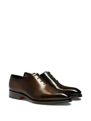 Santoni Leather Oxford Shoes
