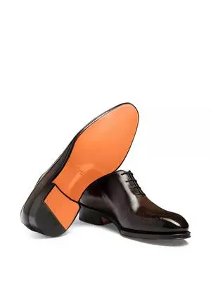 Santoni Leather Oxford Shoes