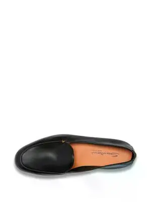 Santoni Leather Loafers - Black