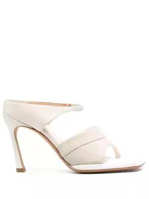 Sportmax 100mm Thong-strap Leather Sandals