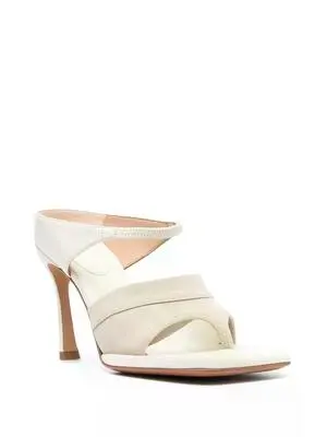 Sportmax 100mm Thong-strap Leather Sandals