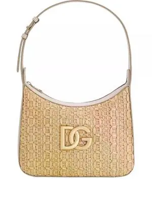 Dolce & Gabbana Rafia Crochet Shoulder Bag - Neutrals