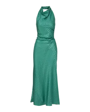 Veronica Beard Maggie Halter Maxi Dress - Clover