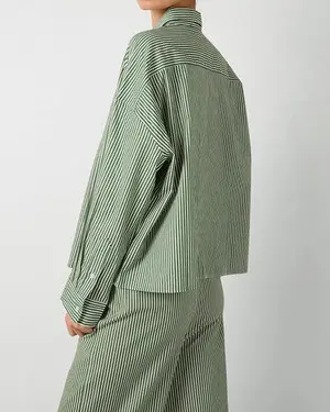 WeWoreWhat Button-front Shirt - Fern Multi