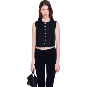 Sandro Round Neck Blouses