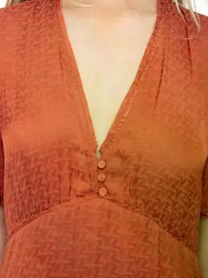Zadig&Voltaire Rhodral Midi Dress - Orange