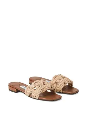 JIMMY CHOO Flat Sandals - Neutrals