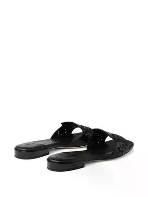 JIMMY CHOO Ariane Flat Sandals - Black