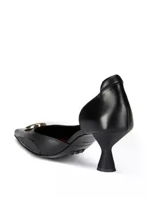 MARINE SERRE 60mm Leather Pumps