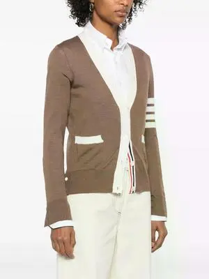 Thom Browne 4-bar Stripe Wool Cardigan