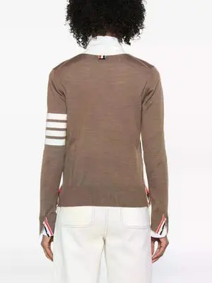 Thom Browne 4-bar Stripe Wool Cardigan