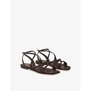 JIMMY CHOO Ayla Suede Sandals - Chocolate