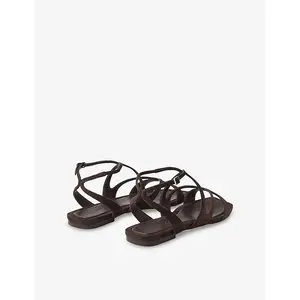 JIMMY CHOO Ayla Suede Sandals - Chocolate