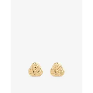 Bottega Veneta Knot Stud Earrings - Yellow Gold