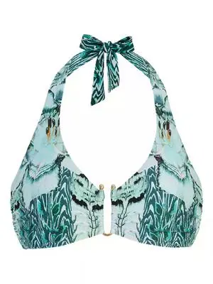 TEMPERLEY LONDON Liana Bikini Top - Blue