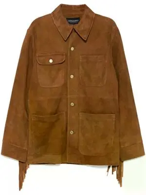 Cynthia Rowley Fringed Suede Jacket