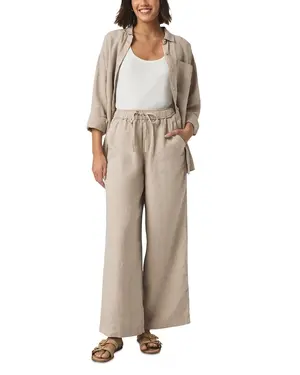 Splendid Stella Linen Pants - Fawn