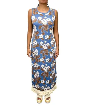 POINT Fringe Column Dress