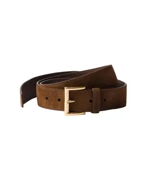 Prada Suede Belt - Brown