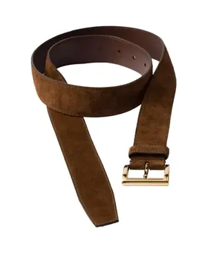 Prada Suede Belt - Brown