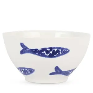 VIETRI Santorini Minnows Cereal Bowl - White