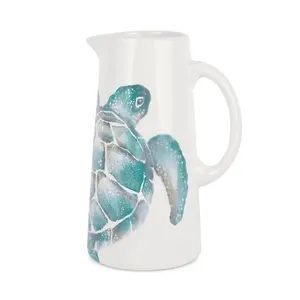 VIETRI Tartaruga Medium Pitcher - White