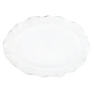 VIETRI Giorno Ash Oval Platter - White