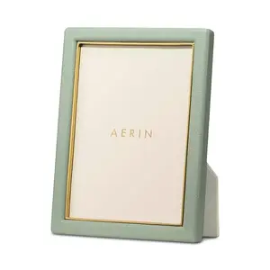 Aerin Piero Leather Frame, 5 X 7 - Eucalyptus