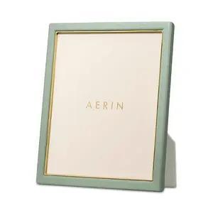 Aerin Piero Eucalyptus Leather Frame, 8 X 10 Eucalyptus