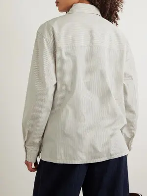 LEMAIRE Striped Cotton-poplin Shirt