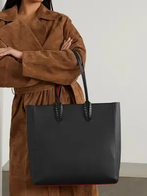 CHRISTIAN LOUBOUTIN Cabata Leather Tote - Black