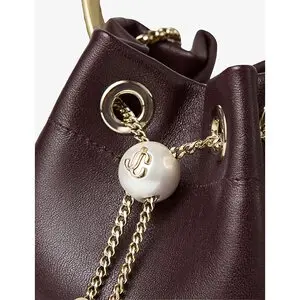 JIMMY CHOO Bon Bon Leather Top-handle Bag