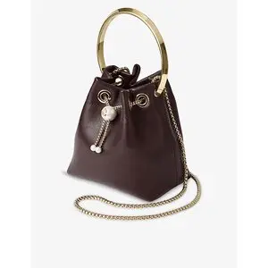 JIMMY CHOO Bon Bon Leather Top-handle Bag
