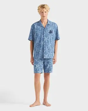 Vilebrequin Denim Shirt Printed Starfish Light Shirt Graniers
