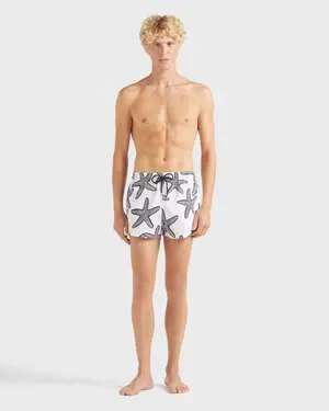 Vilebrequin Starlette Mdb Manta Short Swim Trunks - White