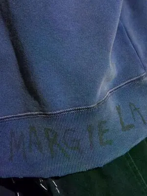 MAISON MARGIELA Logo-print Sweatshirt - Blue