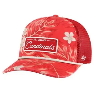 '47 St. Louis Cardinals Tropicalia Trucker Hitch Adjustable Hat - Red