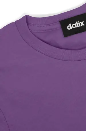 DALIX Jersey Crewneck Tee - Purple