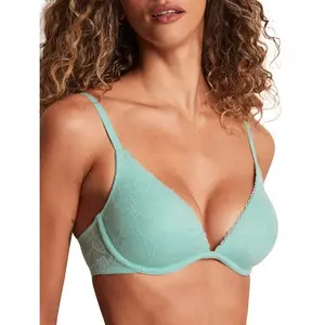 ADORE ME Maren Push Up Plunge Bra Medium Green