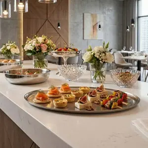 MEPRA Stile Pininfarina Round Tray - Ice