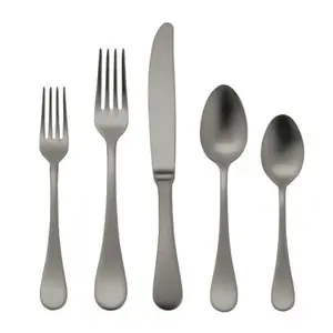 MEPRA Brescia Ice Black Gold Flatware Set5 Pieces - Black Ice Gold