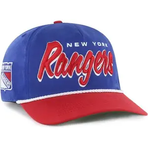 '47 New York Rangers Dropshadow Rope Hitch Adjustable Cap - Blue