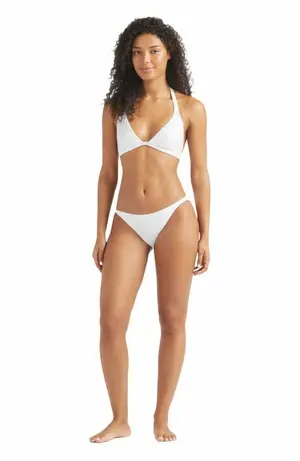 Vilebrequin Strass Mini Brief Bikini Bottom - Blanc