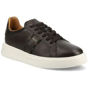 Taft Leather Sneakers - Chocolate