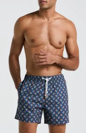 ORIGINAL PENGUIN 5-inch Swim Trunks